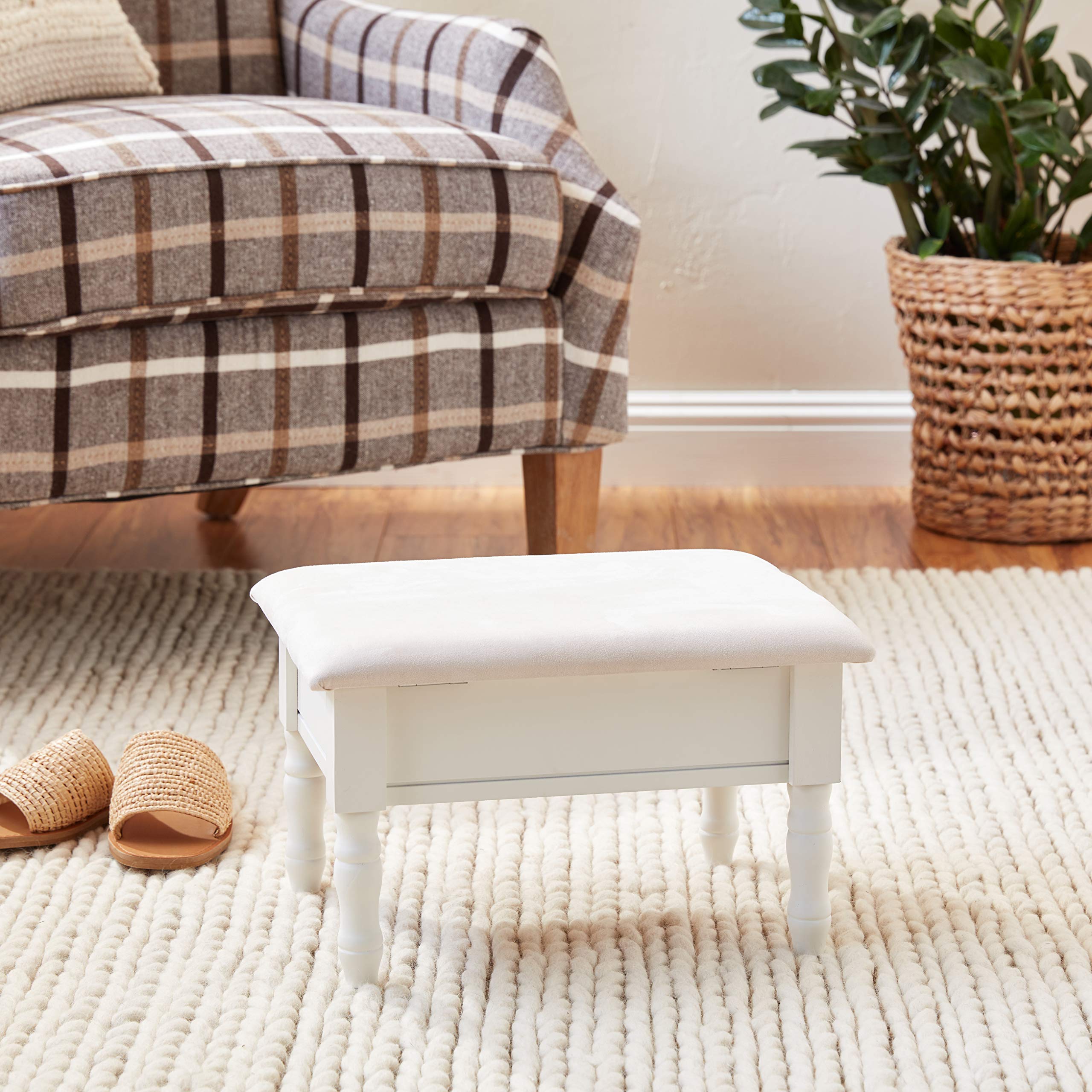 Frenchi Home Furnishing Footstool with Storage cover