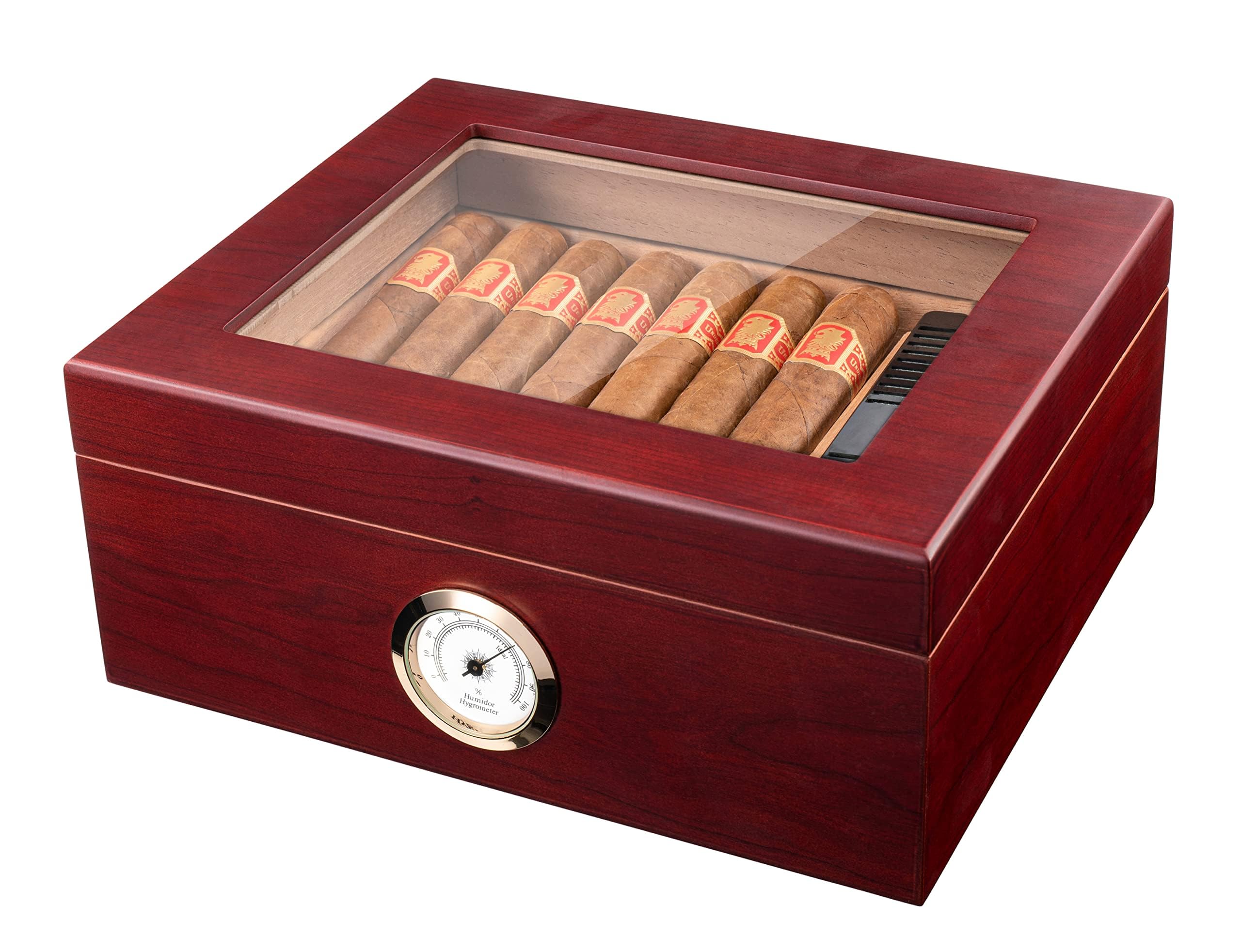 Mua Mantello Cigars Humidors, Royal Glass-Top Cigar Humidor, Cigar Box ...