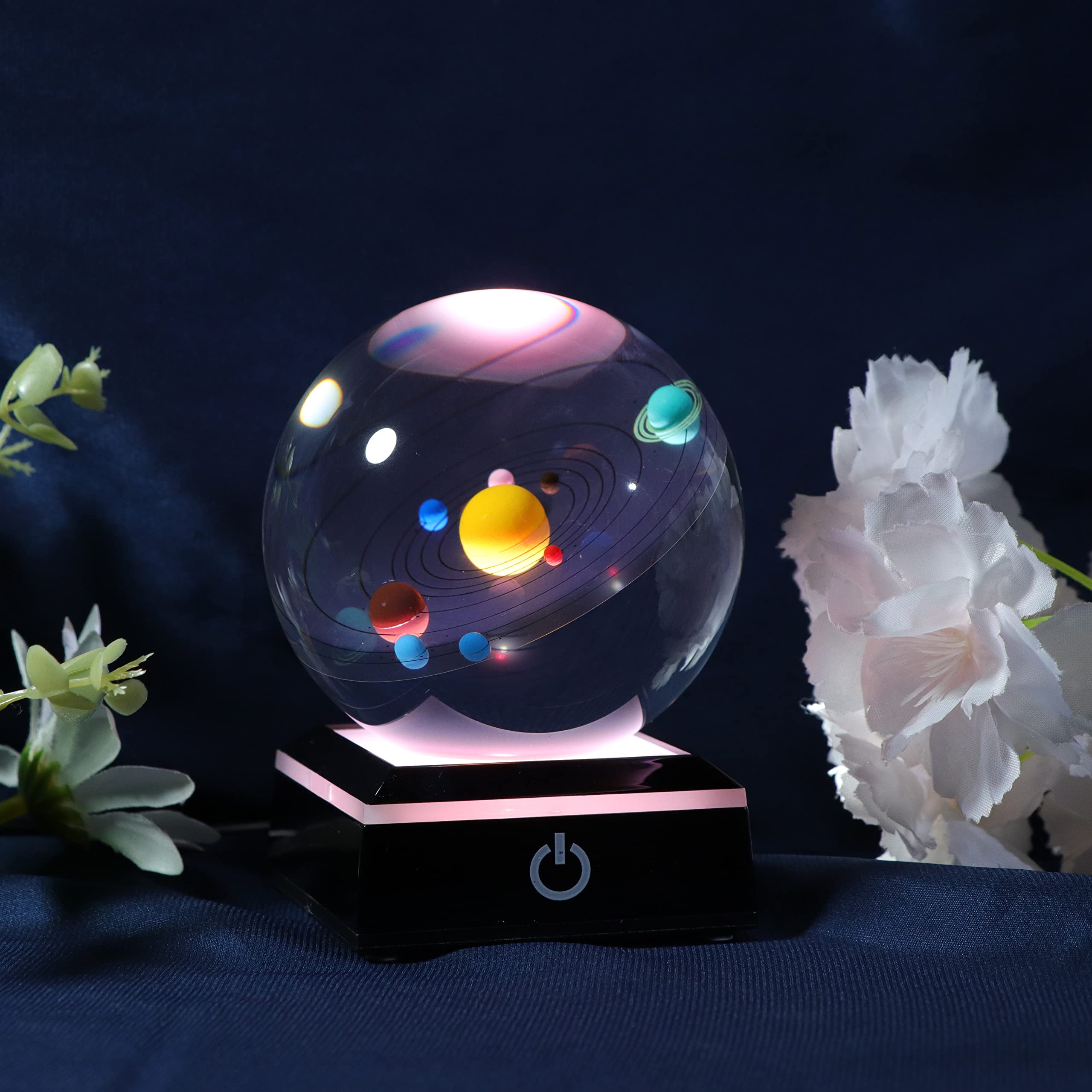 Mua 3d Solar System Model Crystal Ball 80mm 3.15inch - Outer Space ...