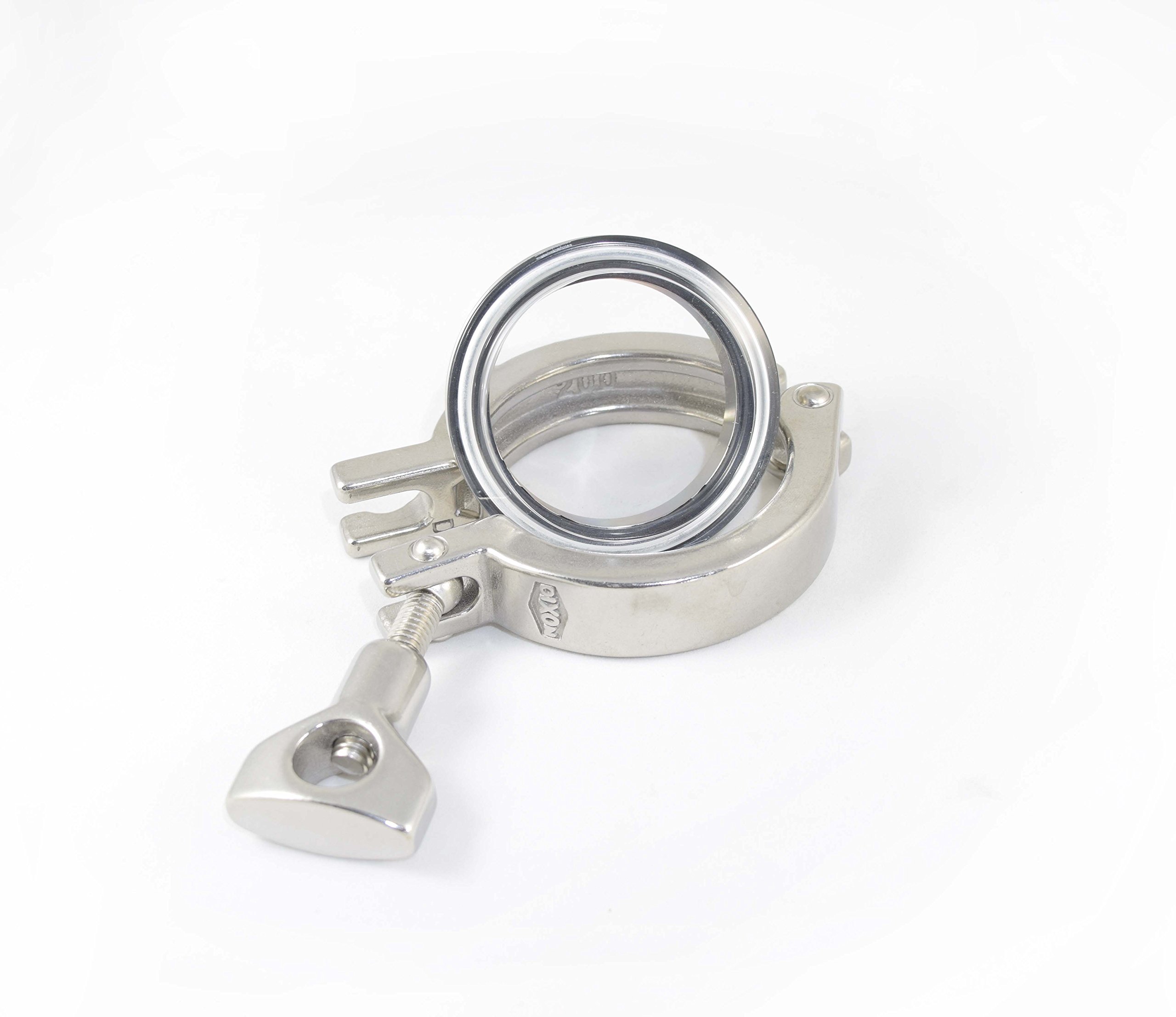 3" Tri Clamp Sanitary Sight Glass End Cap Ferrule Tri-Clamp Acrylic ...