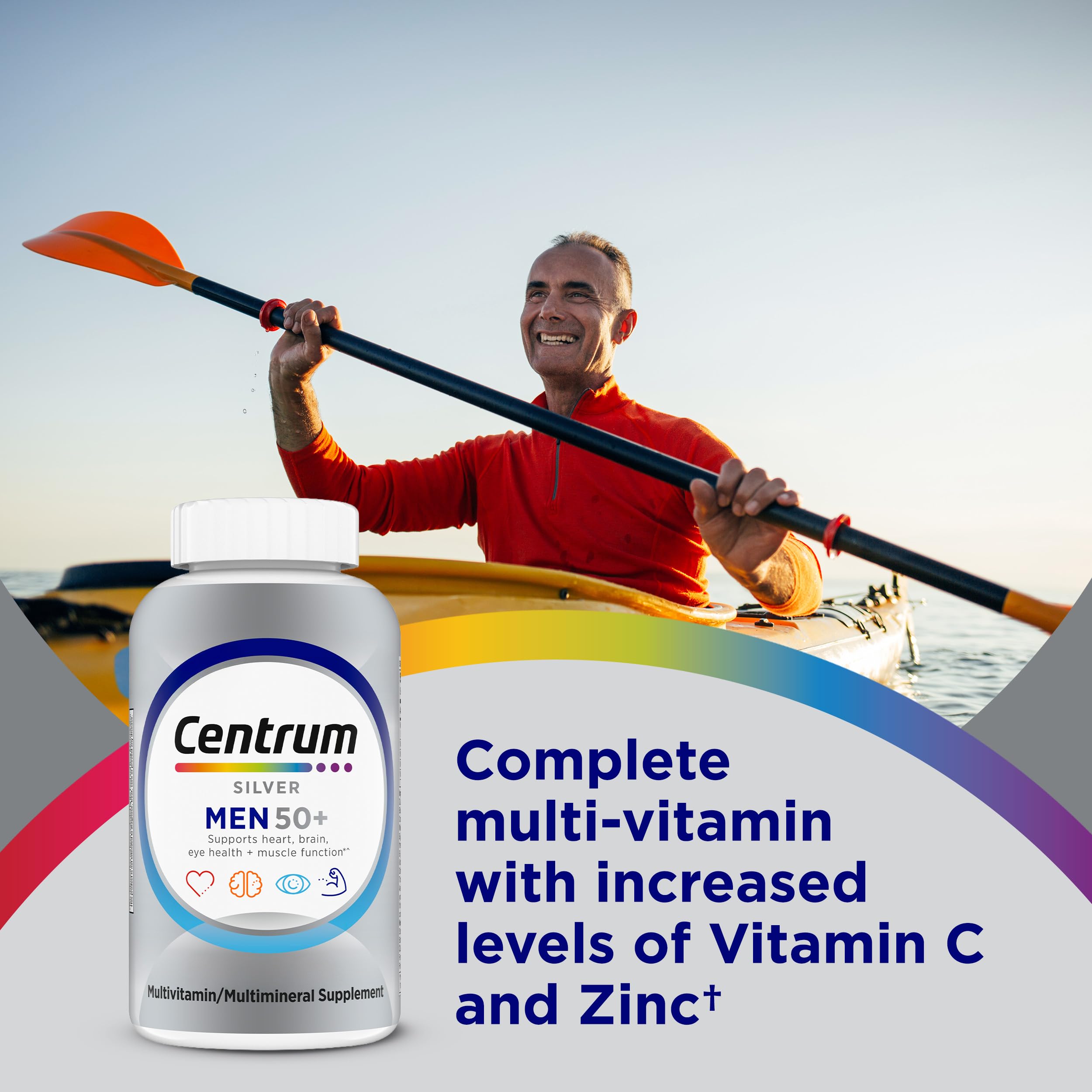Mua Centrum Silver Men's 50+ Multivitamin with Vitamin D3, B-Vitamins ...