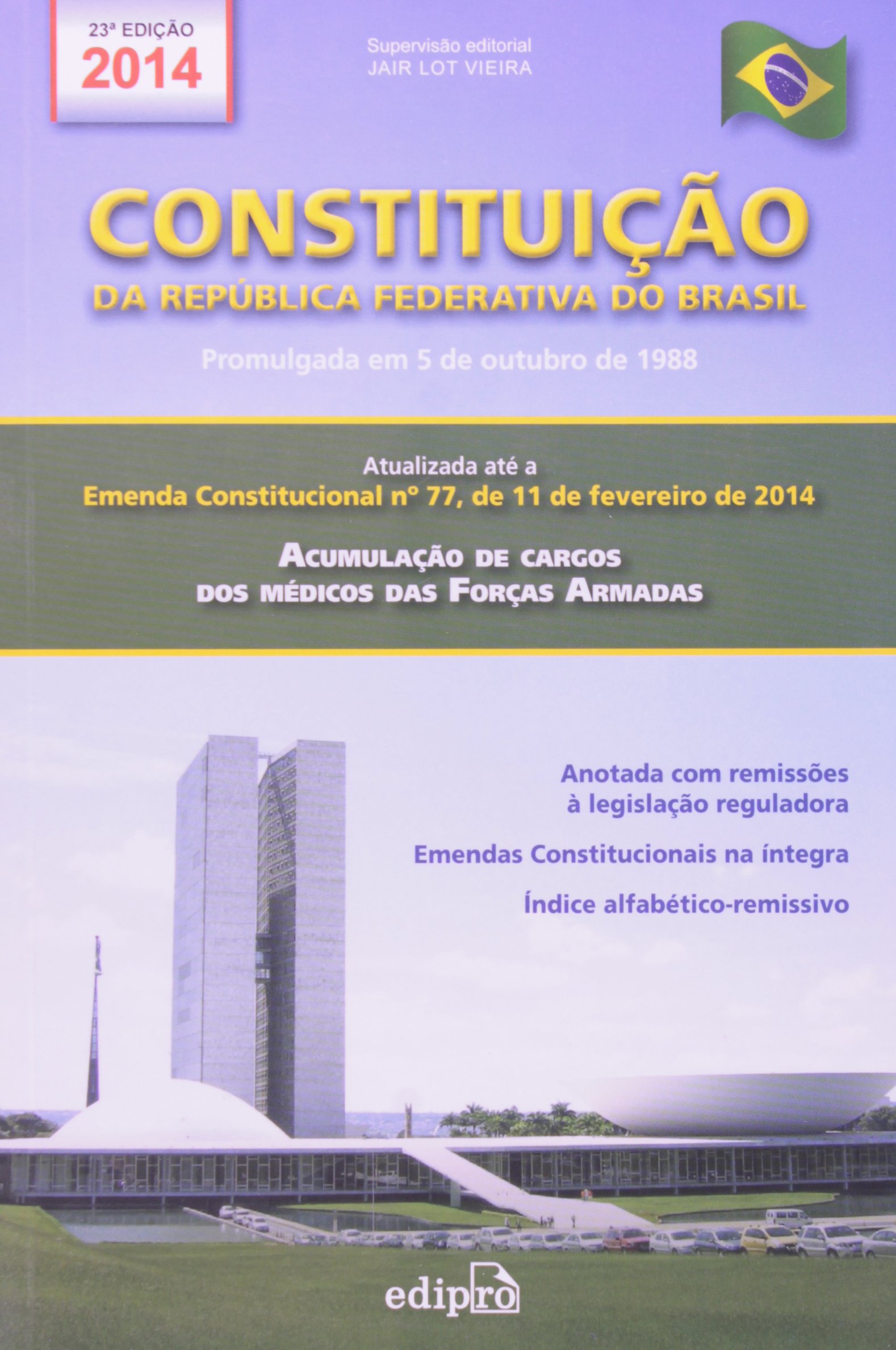 Constituição República Federativa Do Brasil. Promulgada Em 5 De Outubro ...