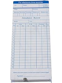 Time Cards | Amazon.com | Office & School Supplies - Time Clocks & Cards