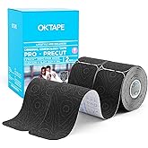 Amazon.com: OK TAPE PRO Kinesiology Tape, 2inch x Long Roll 16ft Free Cut Tape, Elastic Athletic ...