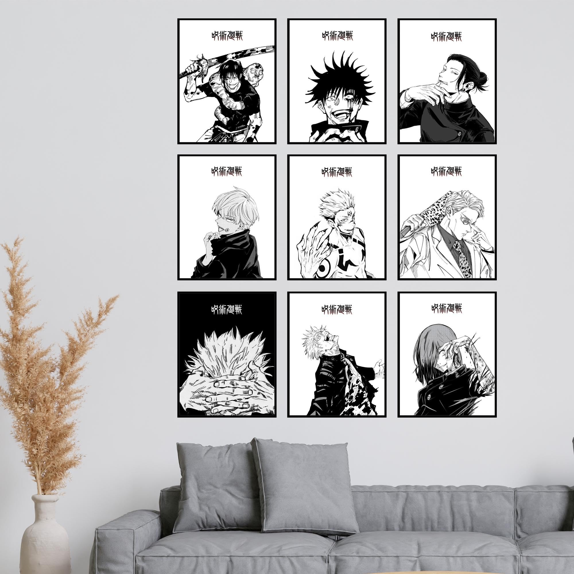 Bigwig Prints Jujutsu Kaisen Poster Set - Manga Art Anime Wall, JJk ...