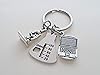 Microscope, Lab Beaker, Computer Laptop Charm Keychain, Chemistry ...