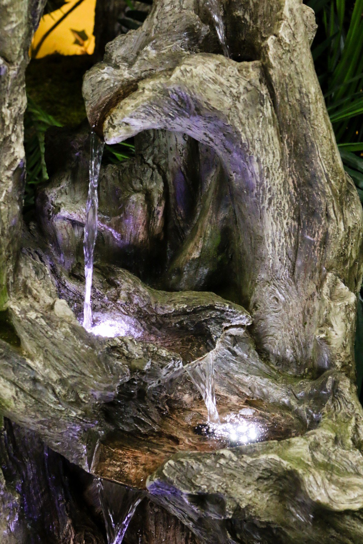 Alpine Corporation 5-Tier Tree Trunk Water Fountain with LED Lights ...