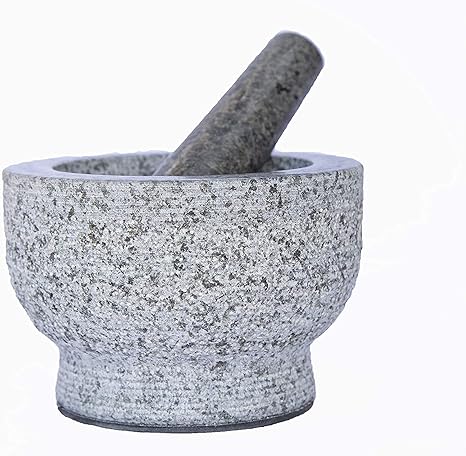 Buy Subaa Stone Mortar and Pestle Set/Ural/Okhli Masher/idikallu 5 inch ...