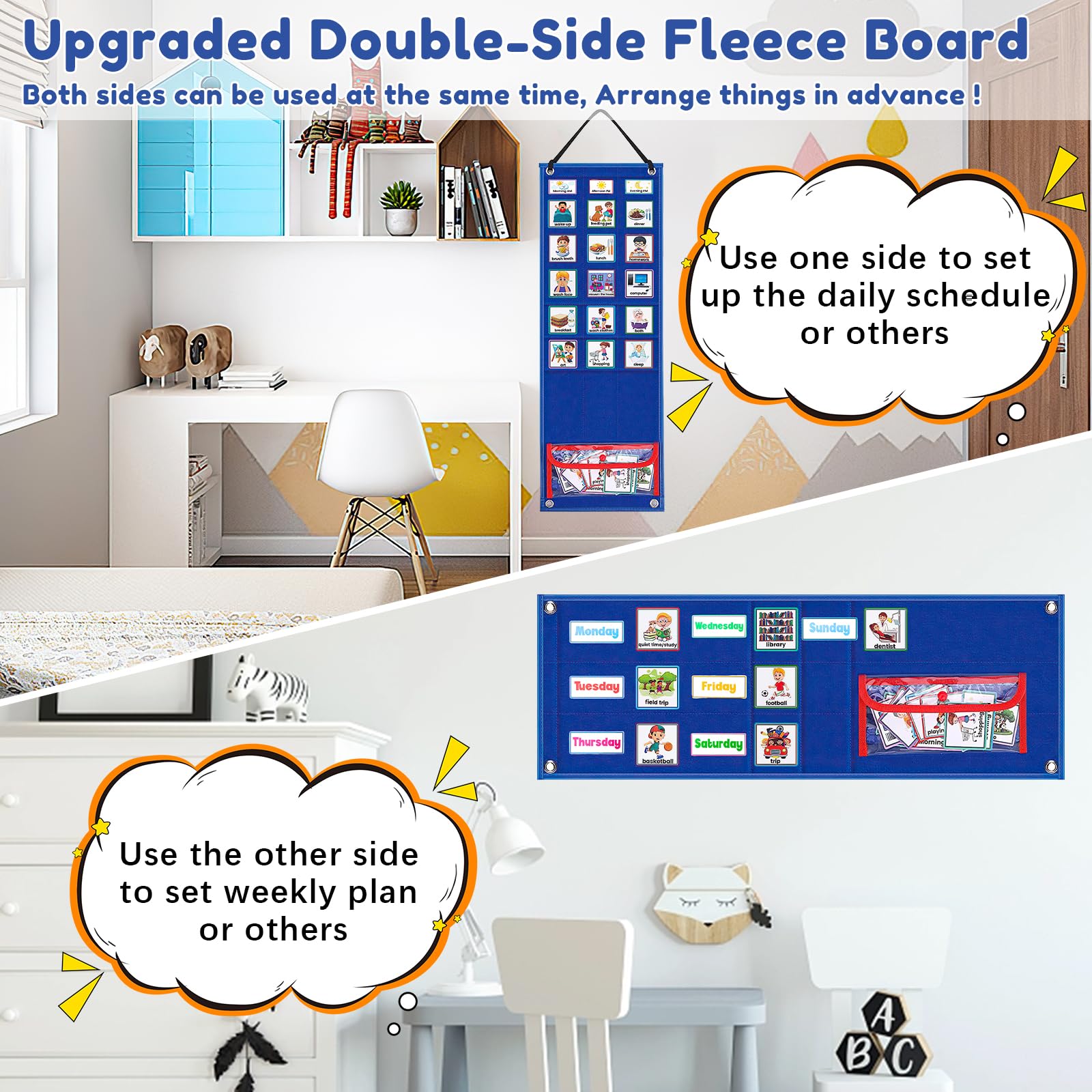 Mua Visual Schedule for Kids with Autism, 107 Cards Double-Sided ...