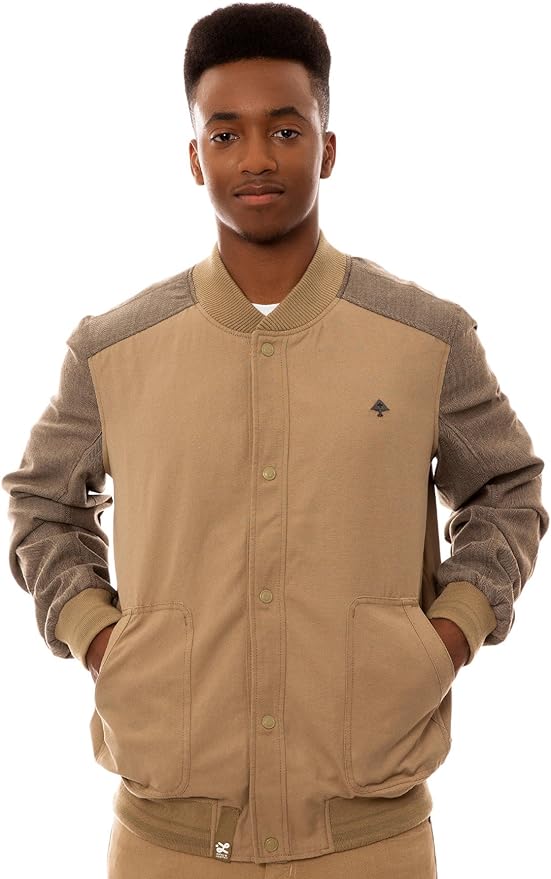 LRG Men's Sandlot Jacket - Off-White - Medium: Amazon.co.uk: Clothing