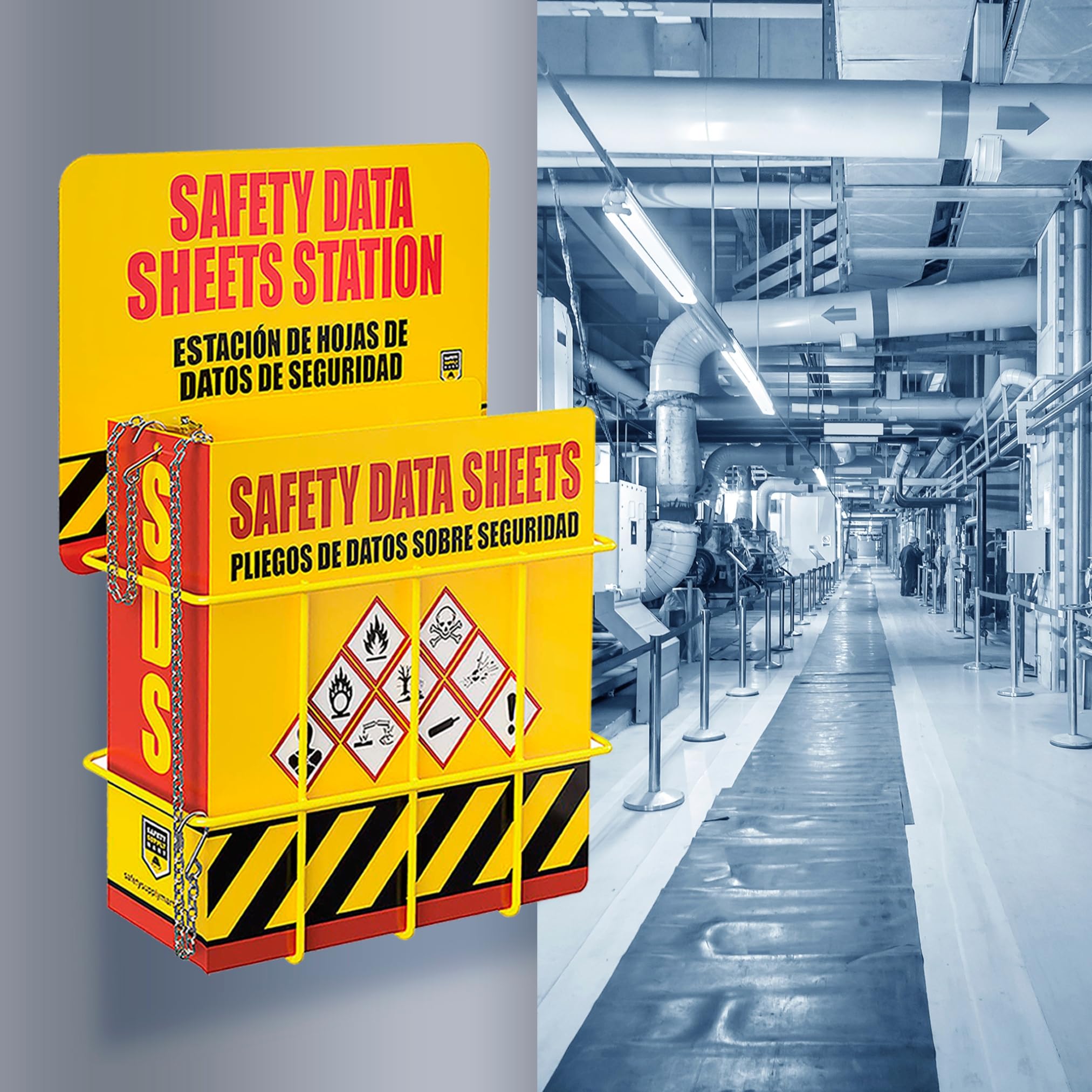 Performore SDS Binder Display Kit, With 3 Inch Heavy Duty Ring Binder ...