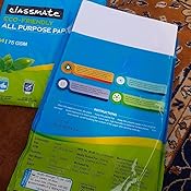 Classmate A4 Size all purpose paper - White, Unruled, Pack of 100 ...