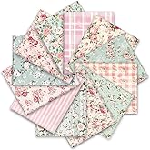 Amazon.com: Whaline 12Pcs Spring Cotton Fabric Bundles 18 x 22 Inch ...