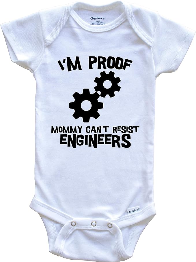 Amazon.com: I'm Proof Mommy Can't Resist Engineers Funny Engineering ...