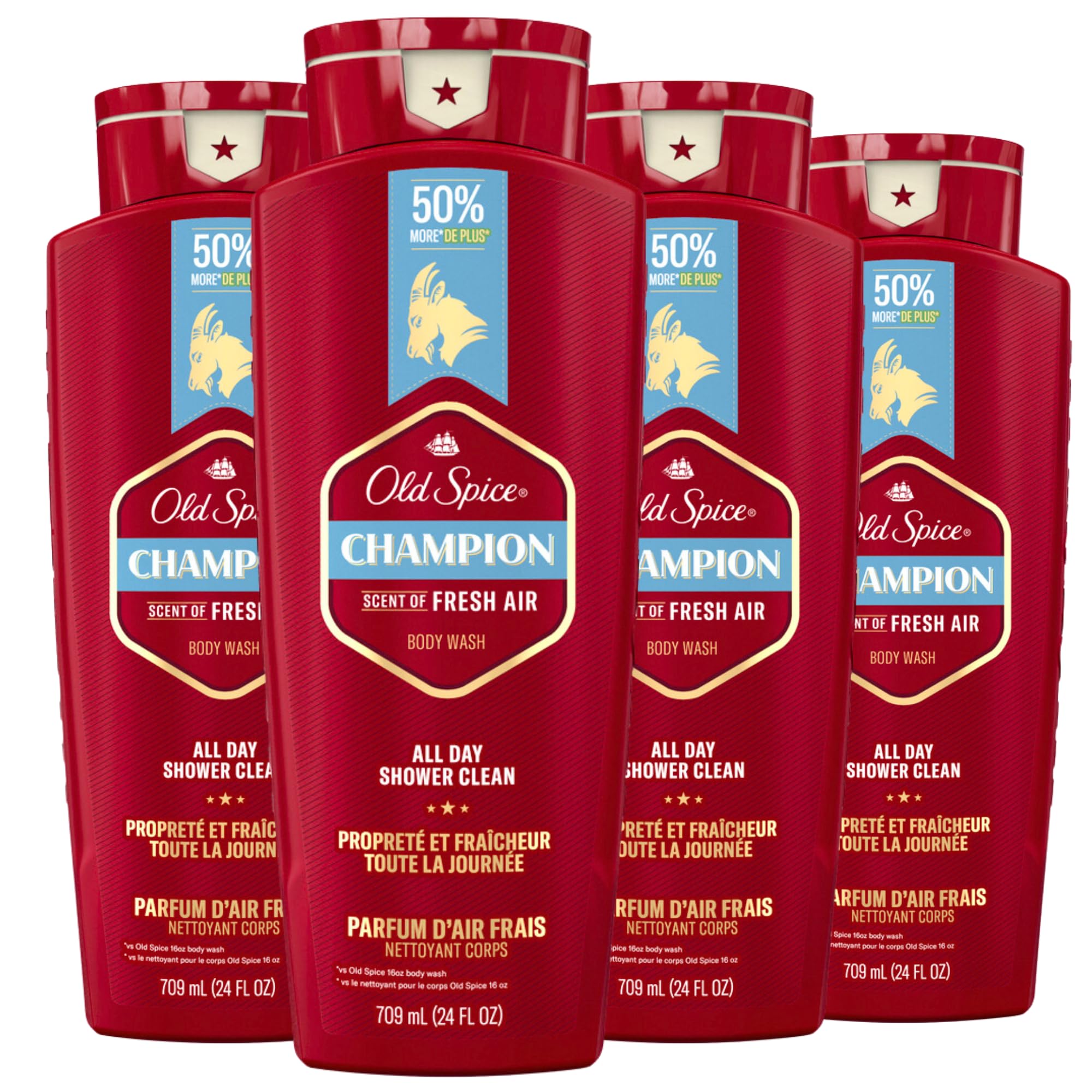 Old Spice Body Wash for Men, All Day Shower Clean, Champion Scent ...