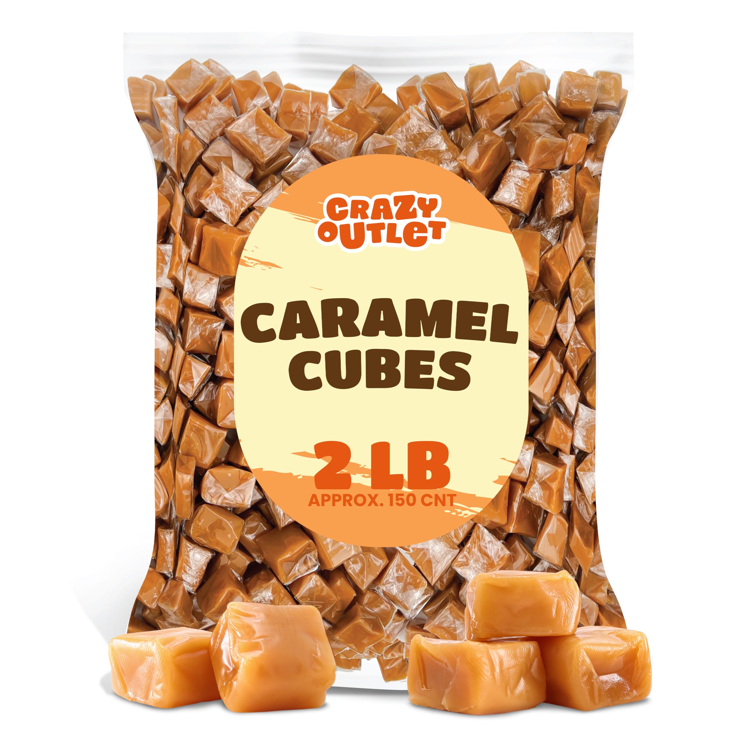 Mua Caramel Cubes Candy - 2 Pound Bulk Pack (About 150 Count ...