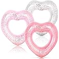 Amazon.com: Whaline 3Pcs Inflatable Heart Pool Float Swim Heart Shaped ...