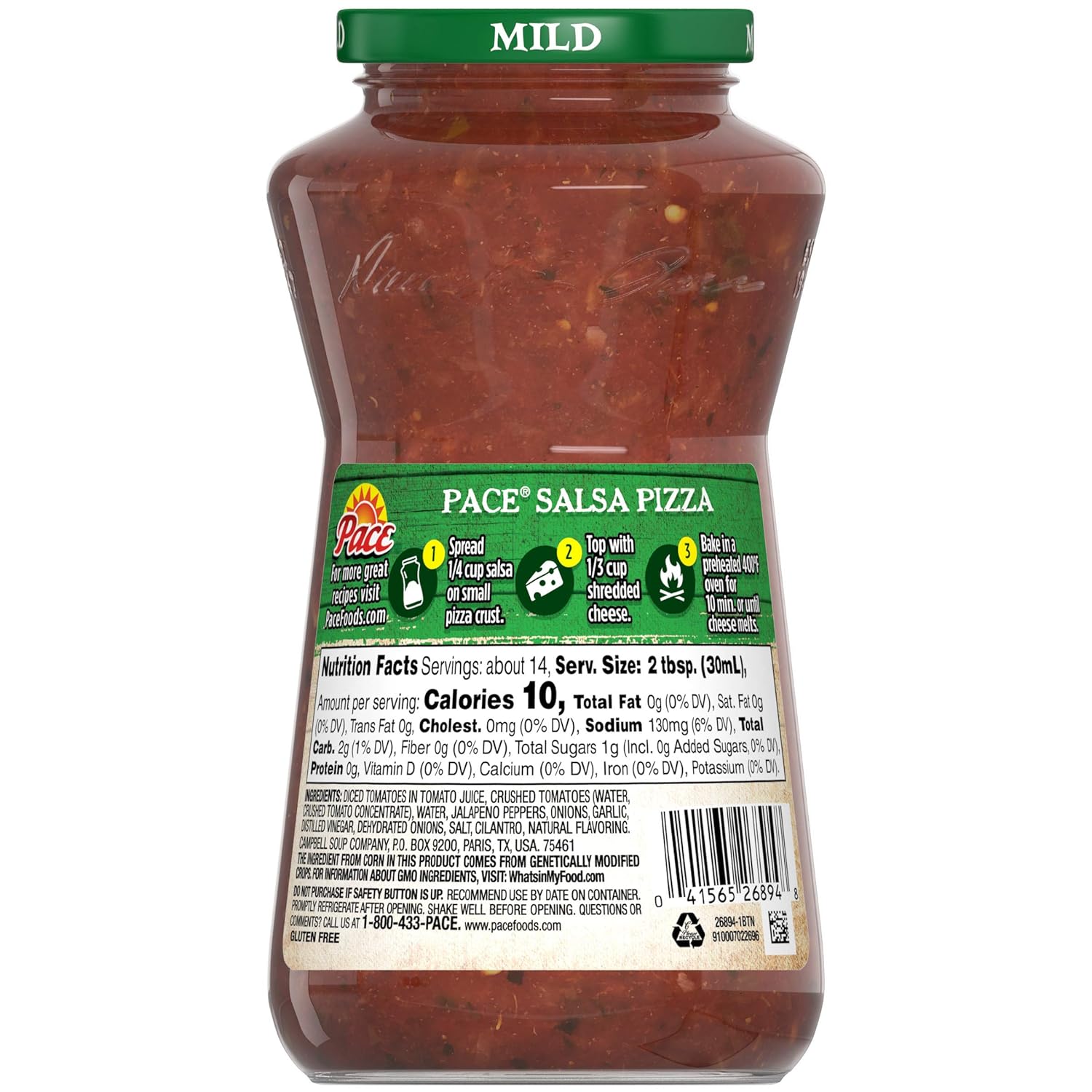 Pace Mild Salsa Nutrition Facts - Nutrition Pics