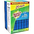 Amazon.com: Scotch Brite Blue Non-Scratch Scrub Sponges 21 PACK 3M ...
