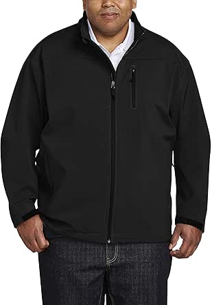 Amazon.com: Amazon Essentials Men's Water-Resistant Softshell Jacket ...