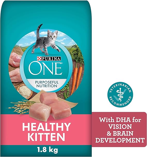 Purina ONE Healthy Kitten Food, Dry Cat Food 1.8 kg: Amazon.ca: Pet ...