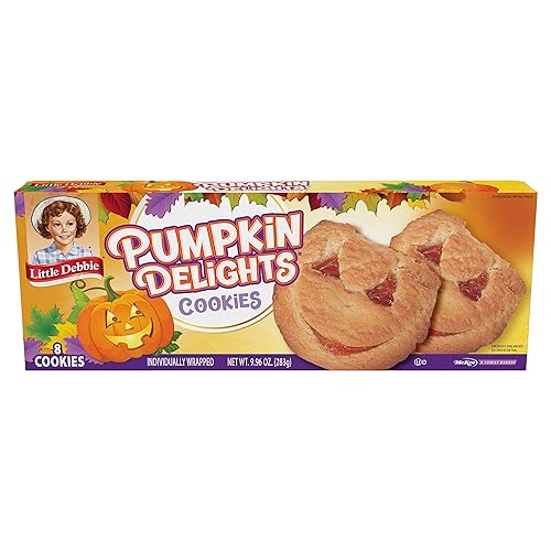 Little Debbie Pumpkin Delights, 8 Individually Wrapped Cookies, 9.96 OZ ...