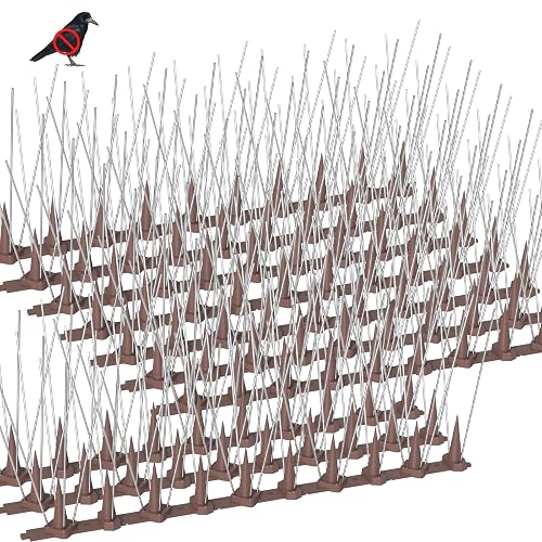 Bird Spikes,12 Pack Stainless Steel Bird Spikes, Bird Repellent Devices ...