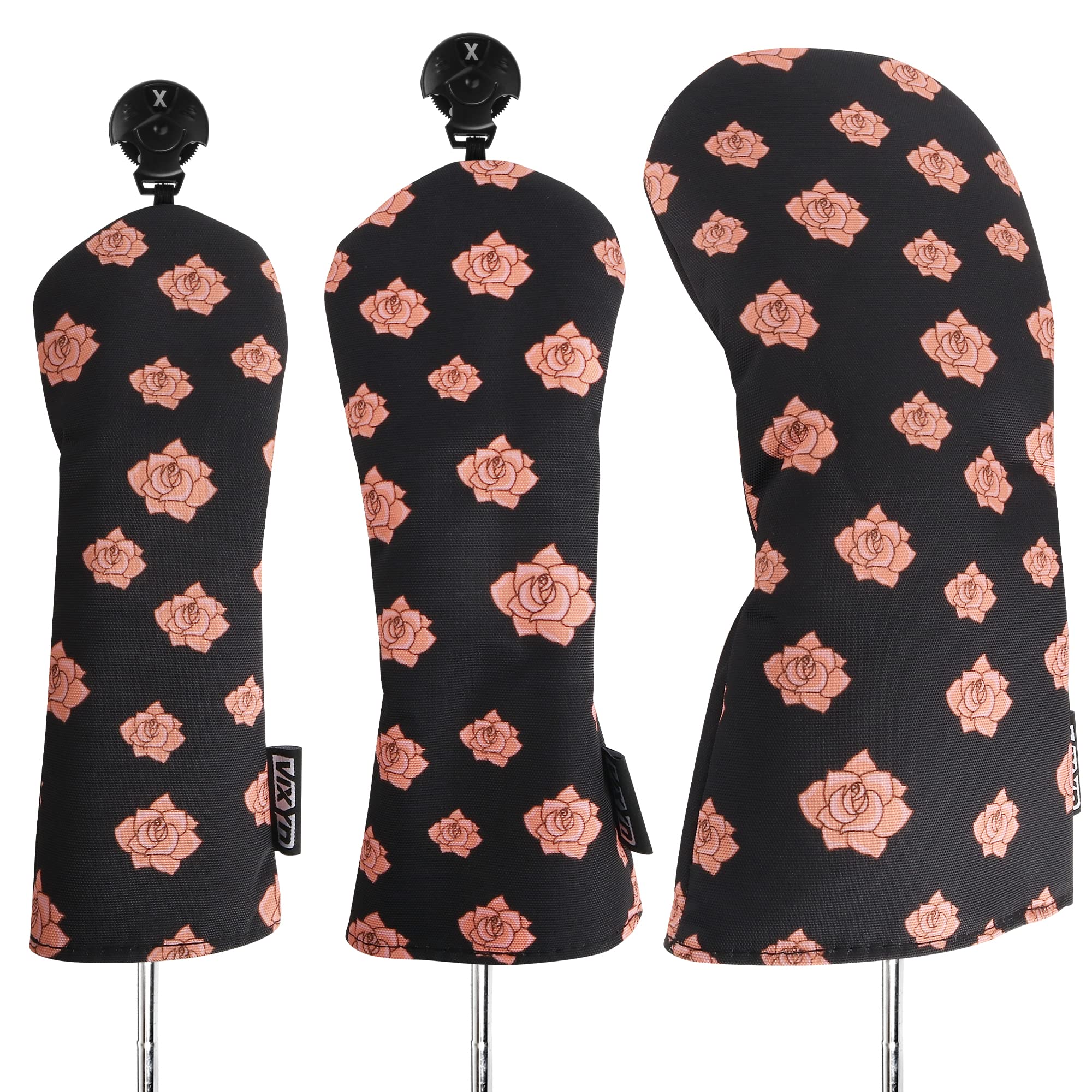 VIXYN Golf Club Covers - 3 Pack Golf Club Head Covers for Driver, Woods ...
