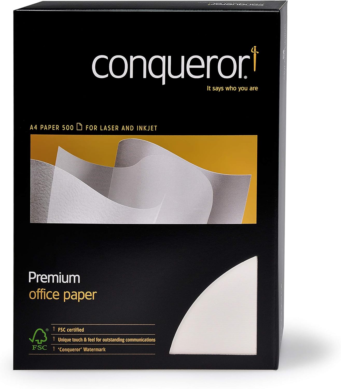 Conqueror Paper A4 100 g/m² Ramette de 500 feuilles Pearl White – BigaMart