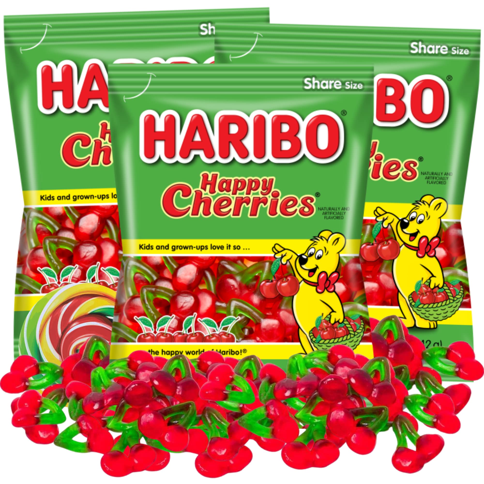 Mua Needzo Gummi Happy Cherries Fruit Flavored Chewy Candies, Cherry ...