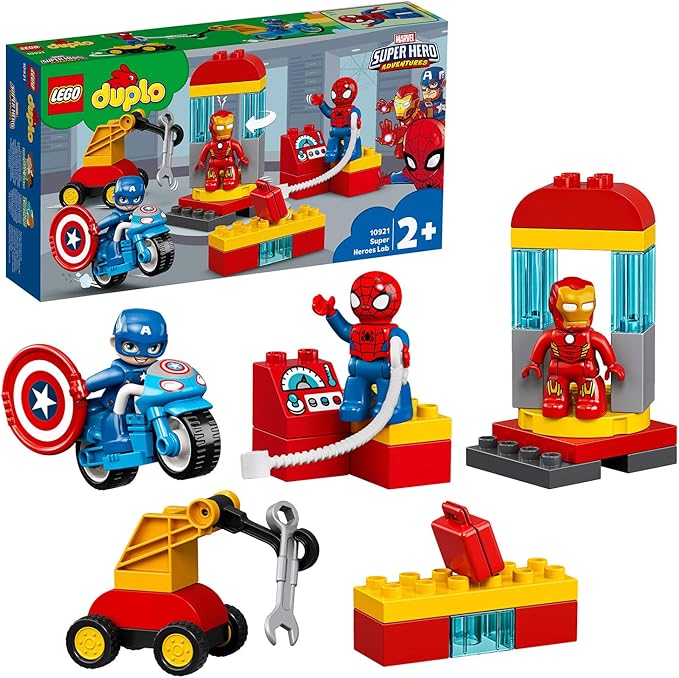 LEGO 10921 DUPLO Marvel Super Heroes Lab with Spiderman, Ironman and ...