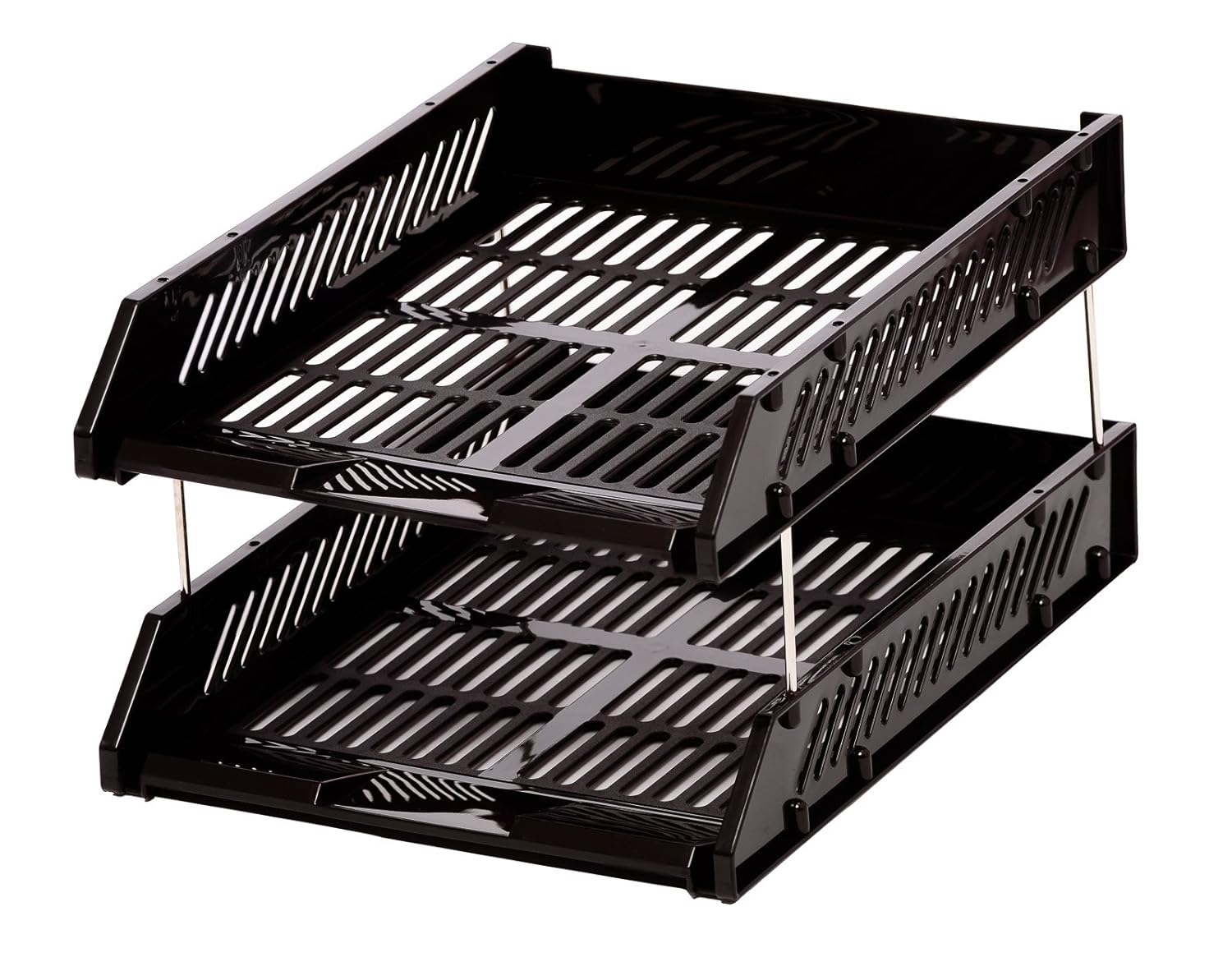 Chrome 9635-2 Layer Plastic Document Tray (Black): Amazon.in: Office ...