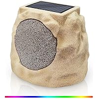 Amazon.com: Postlucky Rock Speakers Outdoor Waterproof Solar-Powered Wireless Bluetooth Outdoor ...
