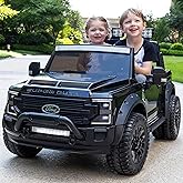 Amazon.com: Ford Mustang 24V Ride On Kids Car 4WD Powerful Electric ...