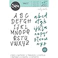 Amazon.com: Sizzix Thinlits Die 2 Pack Alphabet Set by Emily Tootle, Multicolor
