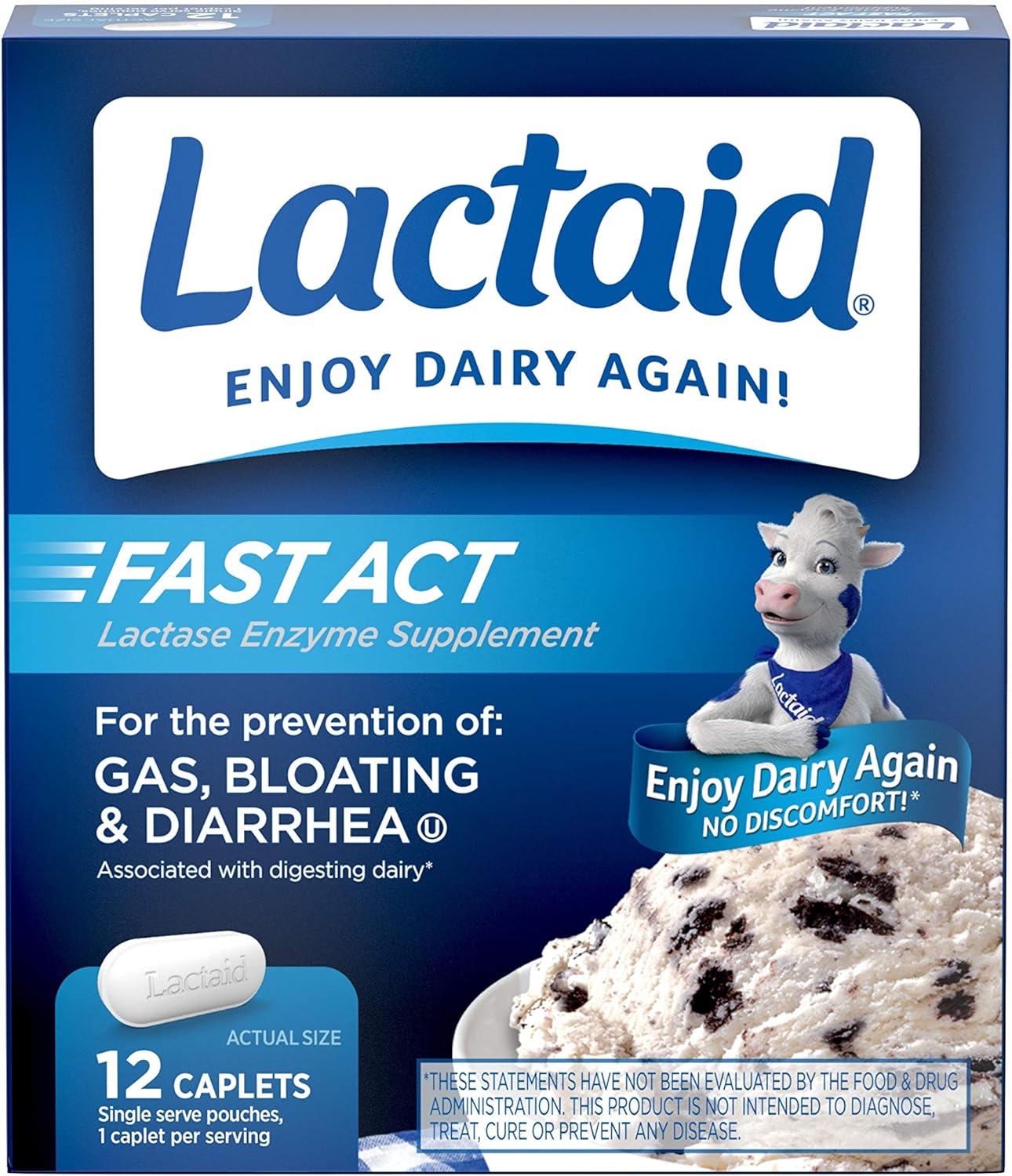 Lactaid Fast Act Twice As Ultra, 12 Caplets – BigaMart