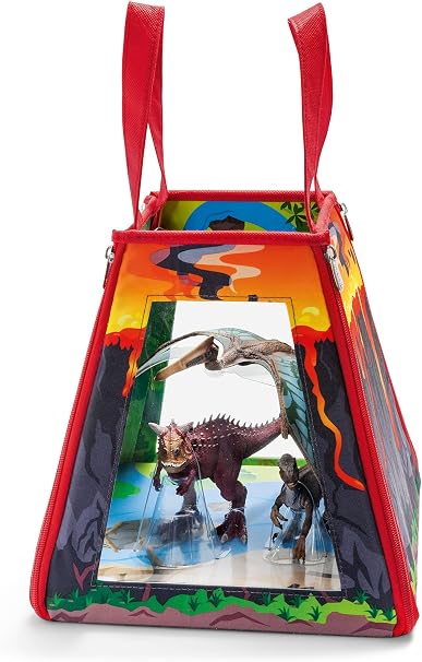 SCHLEICH Volcano Playmat with 3 Dinosaur Toy: Amazon.co.uk: Toys & Games