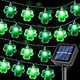 Enhon 2 Pack Solar Shamrock String Light for St. Patrick's Day ...