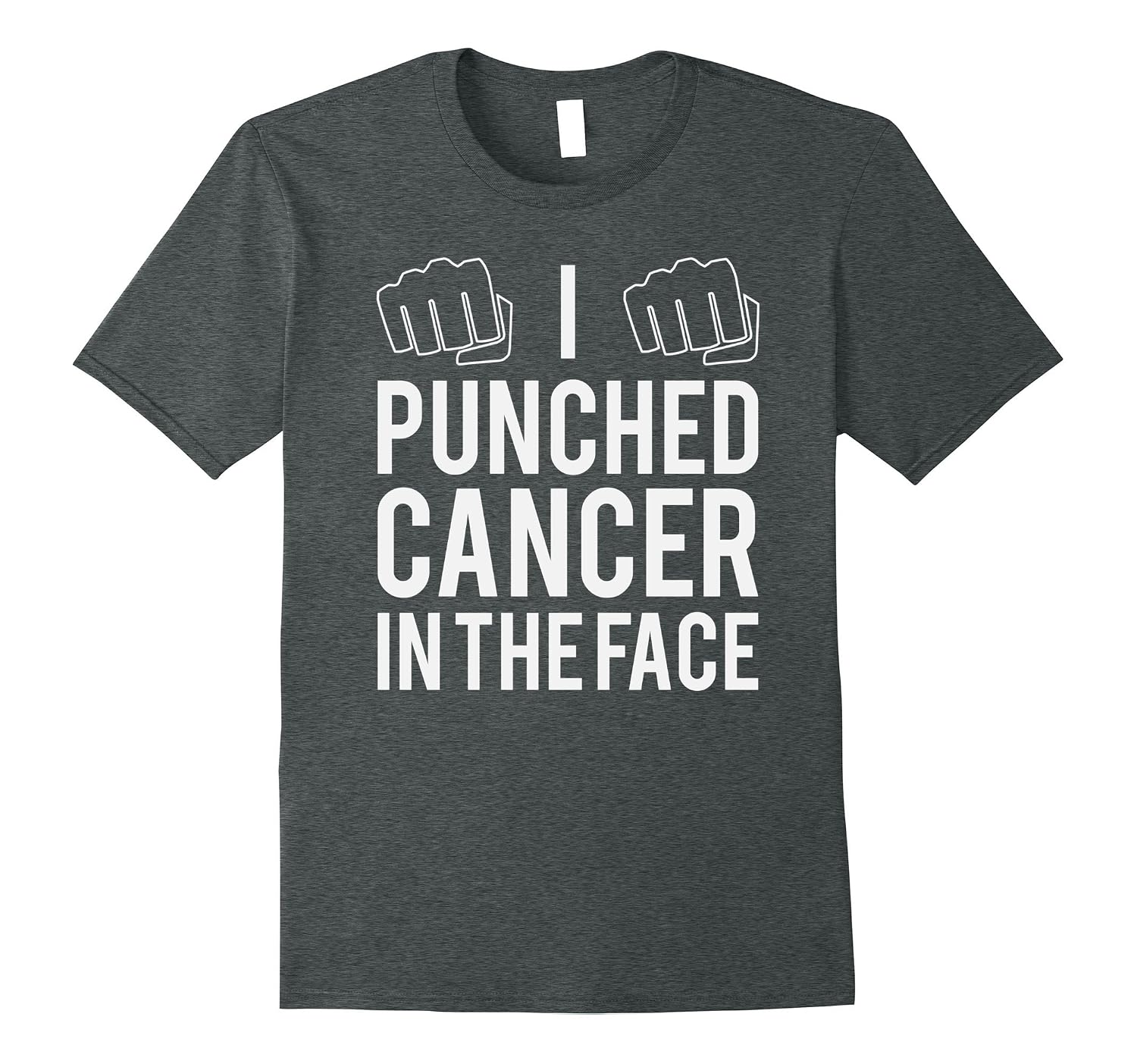 I Punched Cancer In The Face Funny Cancer Fighting T Shirt 4LVS I Punched Cancer In The Face Funny Cancer Fighting T Shirt 4LVS
