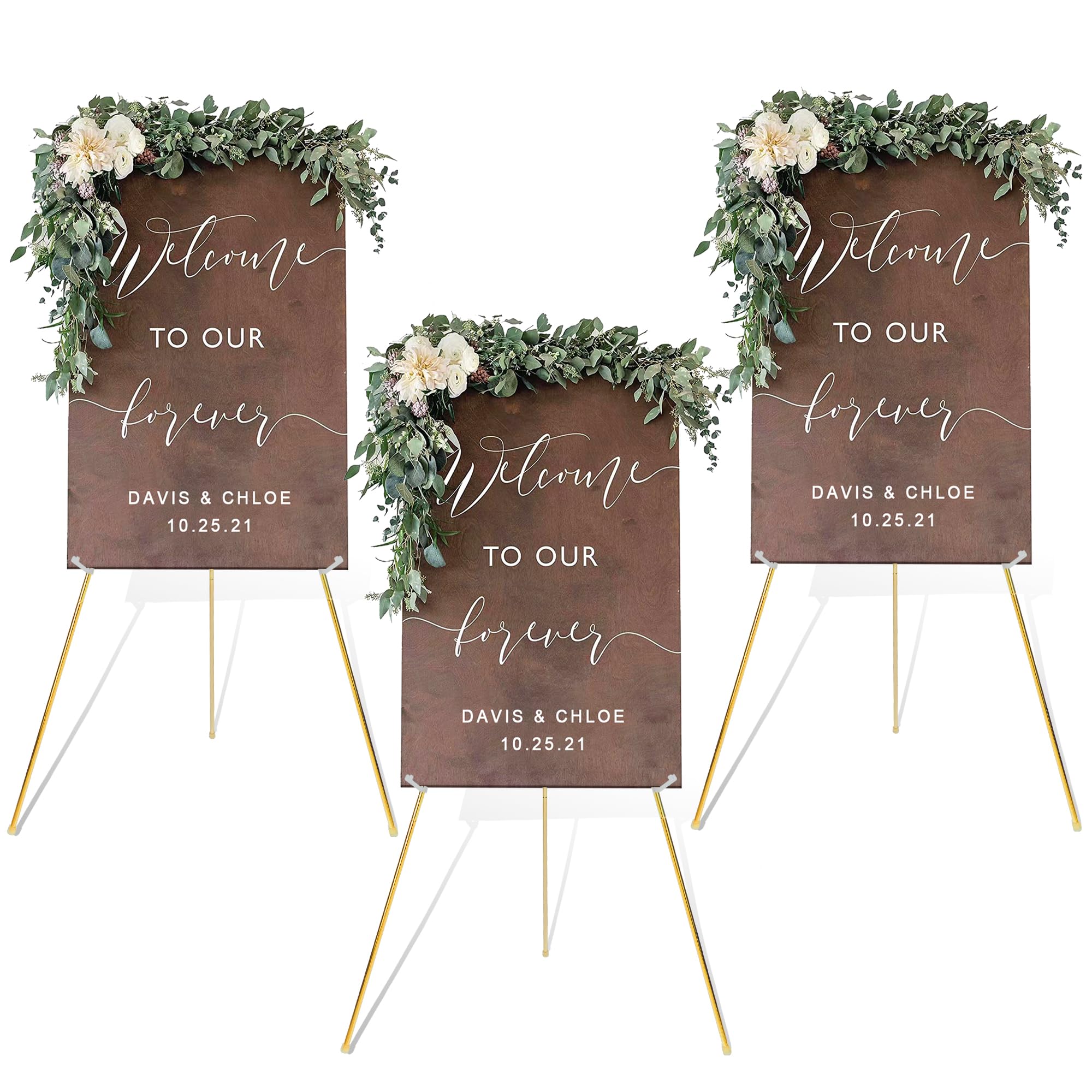 DANMO Easel Stand for Wedding Sign Poster 63'' Instant Display Easel ...