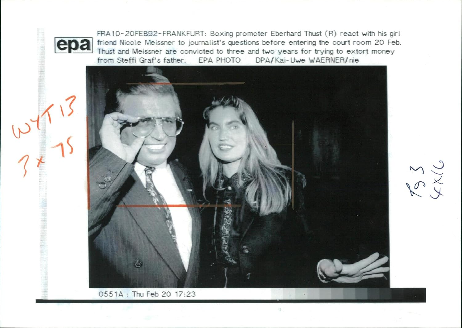 Amazon.com: Vintage photo of Nicole Meissner and Eberhard Thust ...
