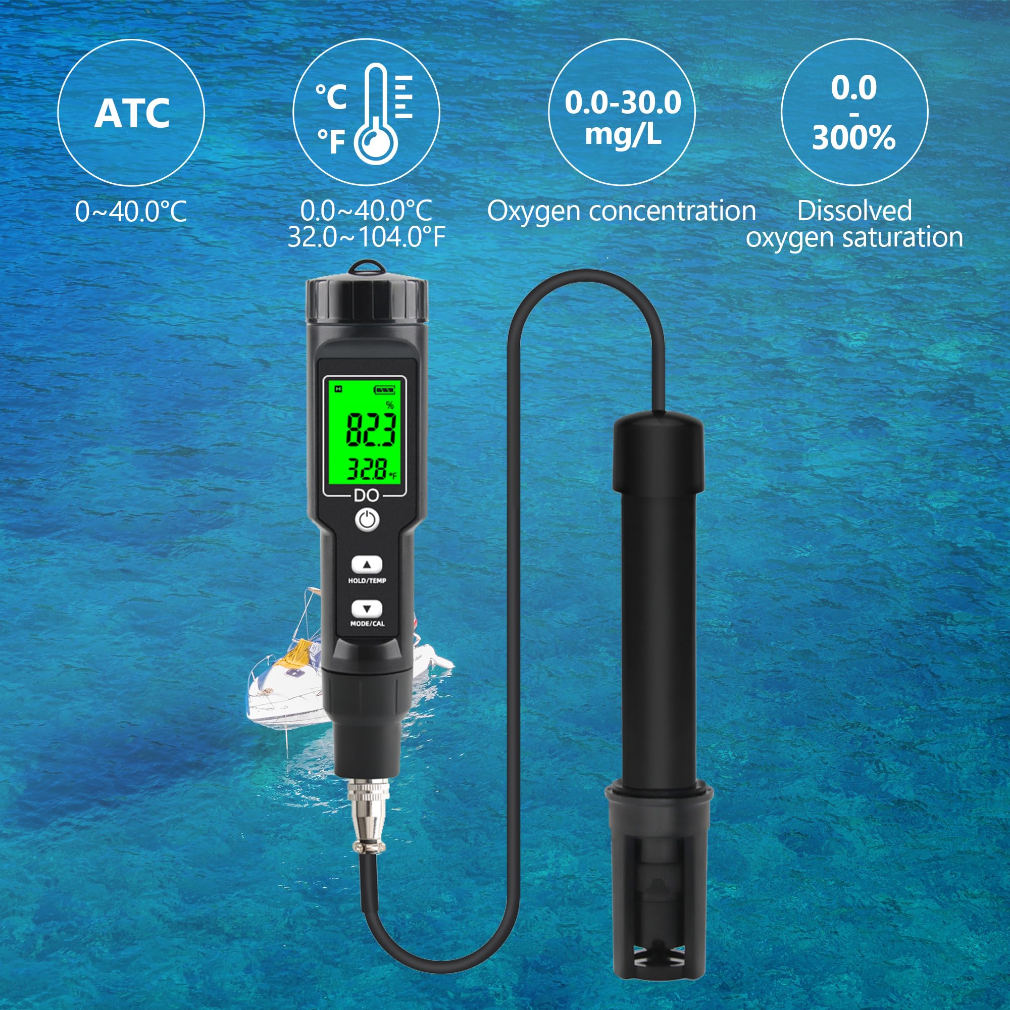 Mua Rowyet Dissolved Oxygen Meter with ATC,Portable Dissolved Oxygen ...
