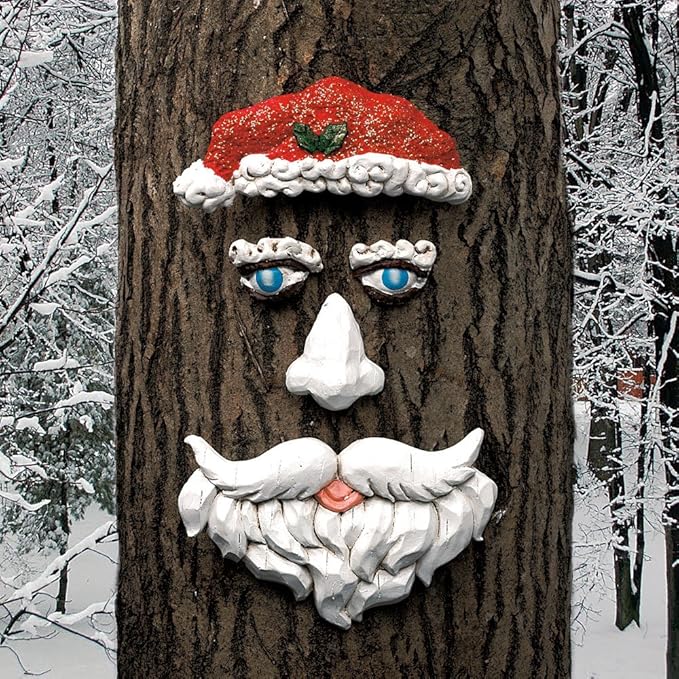 Resin Santa Tree Face: Amazon.co.uk: Kitchen & Home