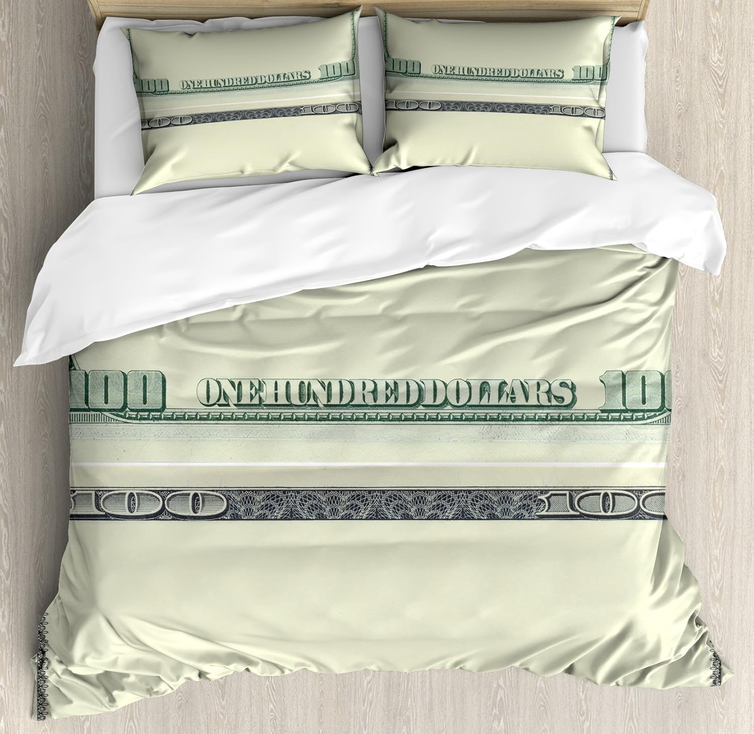 Amazon.com: Ambesonne Money Duvet Cover Set, Hundred Dollar Bill ...