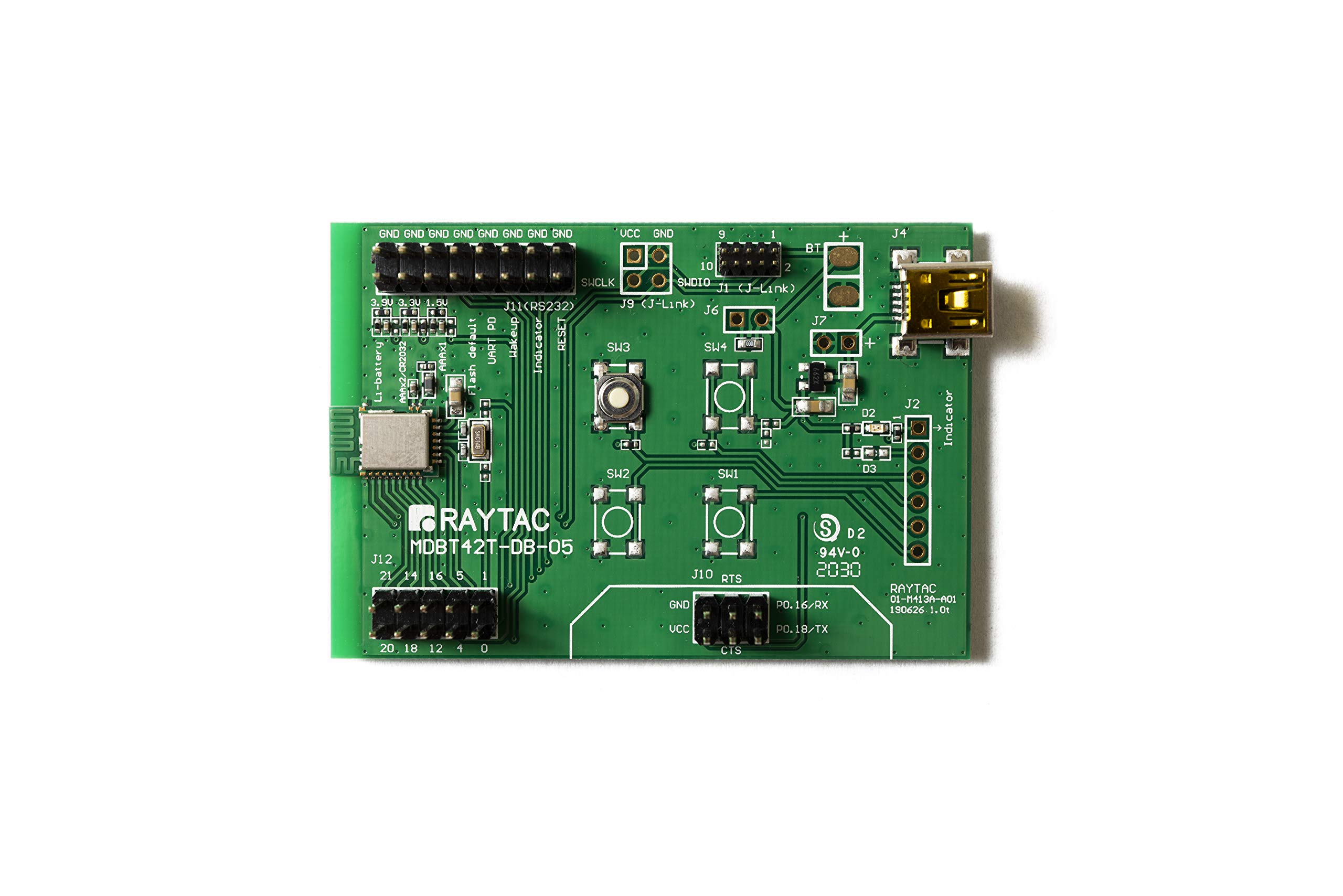 Mua MDBT42T-DB Nordic nRF52805 Module Demo Board Dev Kit 10 GPIO Bluetooth Module BT5.2 FCC IC ...