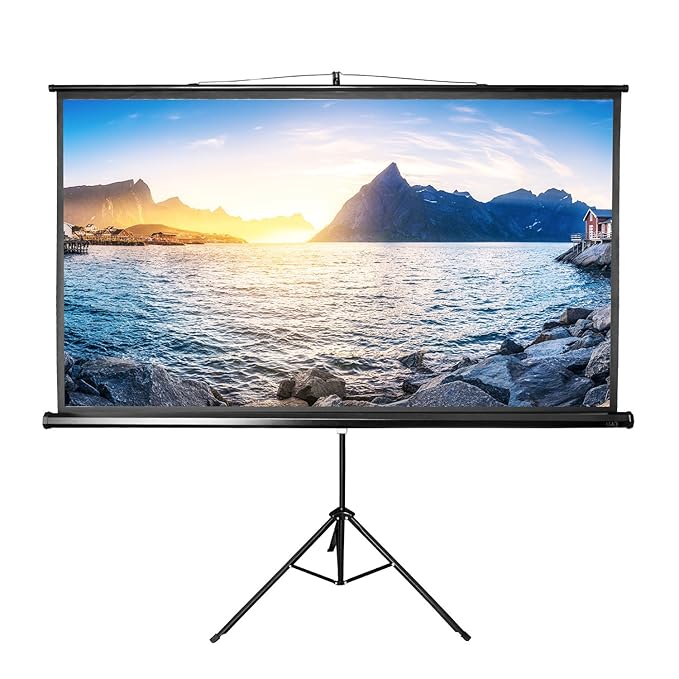 Amazon.com: Projector Screen with Stand, LYH Indoor Outdoor Projection ...