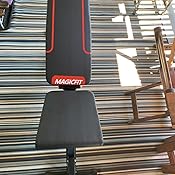 Magic Fit Adjustable Weight Bench Utility Exercise Workout Bench Flat ...