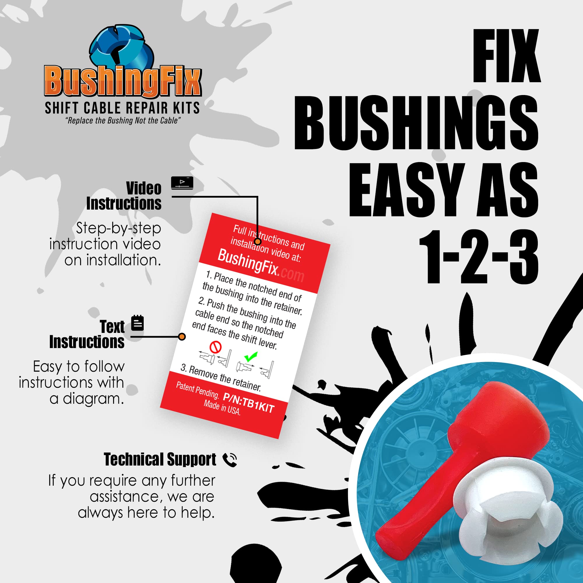 Mua BushingFix TB1Kit - Automatic Transmission Shift Cable Bushing ...