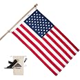 Amazon.com : Allegiance Flag Supply Pre-Assembled American Flag Set ...