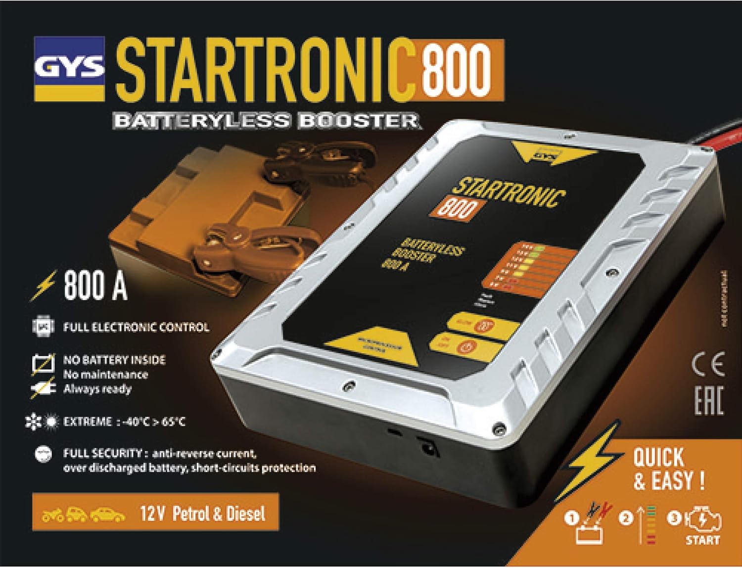 GYS 026735 Booster Without Battery STARTRONIC 800 – BigaMart